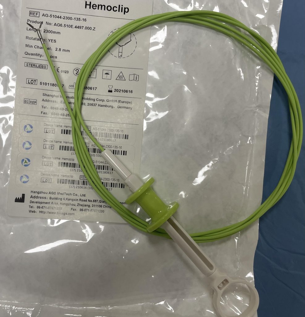 Hemostasis by clips – GastroCloud